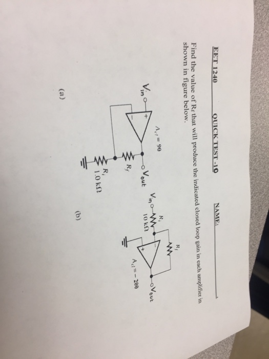 Solved Find the value of R_f that will produce the indicated | Chegg.com
