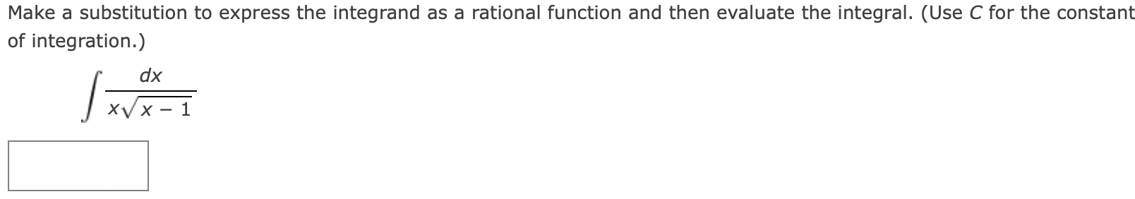 Solved Make a substitution to express the integrand as a | Chegg.com