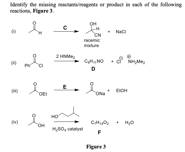 Solved Identify the missing reactants/reagents or product in | Chegg.com
