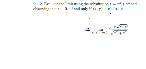 Solved 9-12 Evaluate the limit using the substitution | Chegg.com