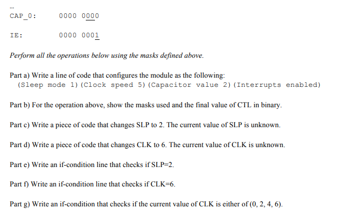 A module on the microcontroller is configured using a | Chegg.com