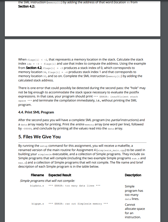Solved In the Simplesim assignment, we introduced a | Chegg.com