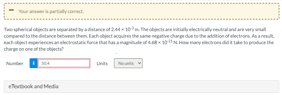 Solved Two spherical objects are separated by a distance of | Chegg.com