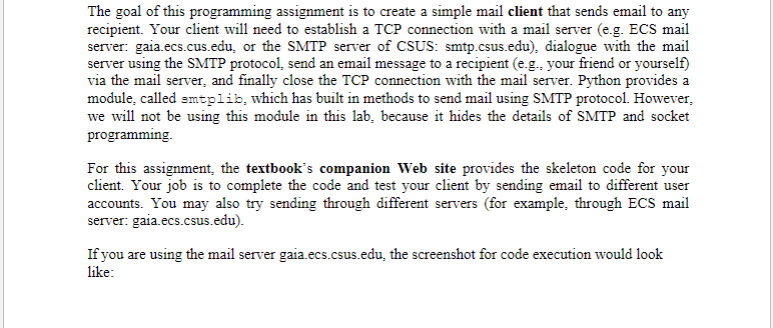 Solved a a The goal of this programming assignment is to | Chegg.com