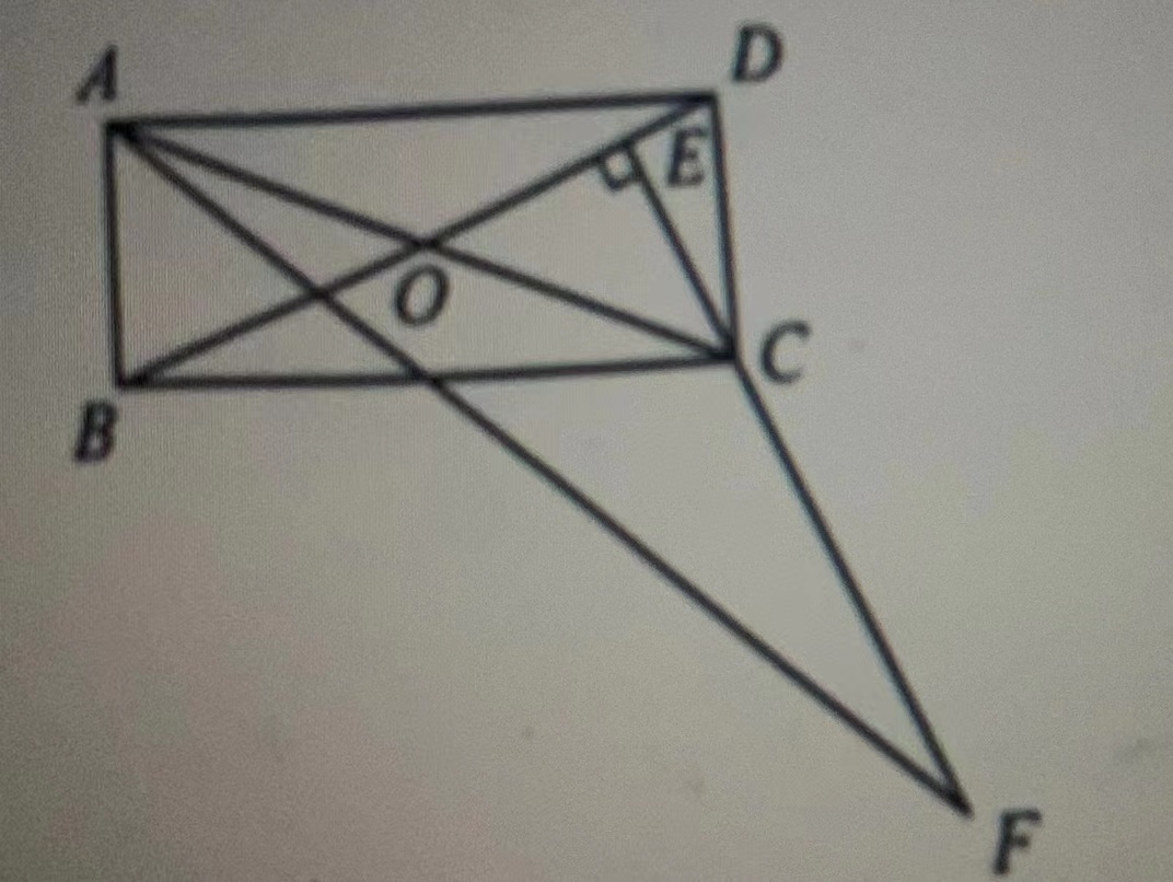 Solved Through vertex C of rectangle ABCD , construct | Chegg.com