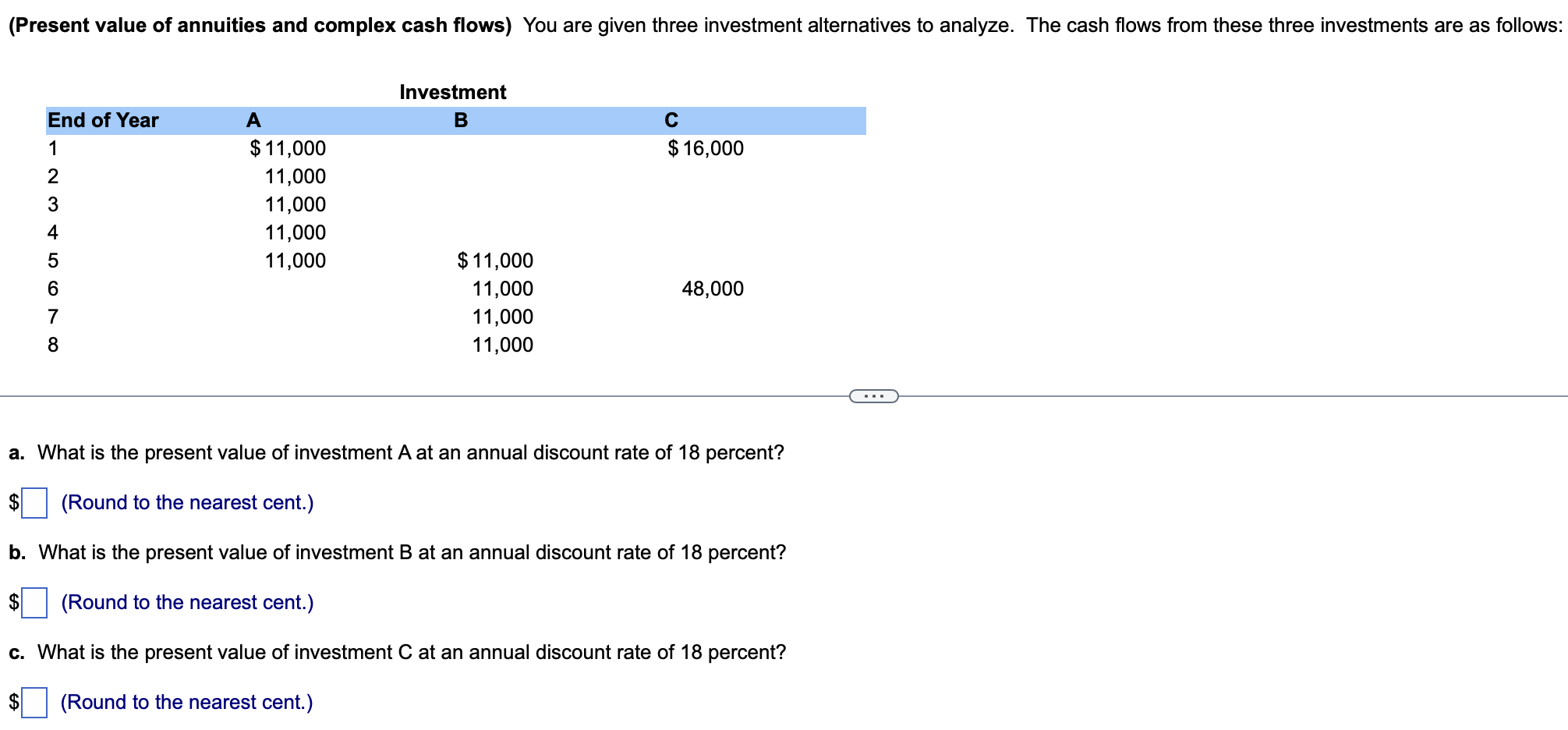 Solved (Present value of annuities and complex cash flows) | Chegg.com