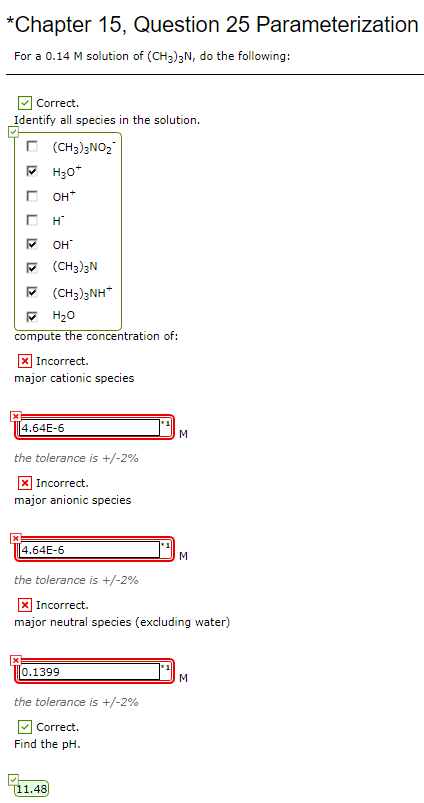 Solved *Chapter 15, Question 25 Parameterization For a 0.14 | Chegg.com