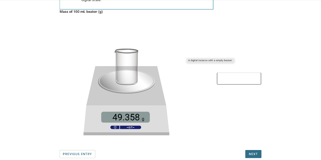 Determining mass by difference Report your | Chegg.com