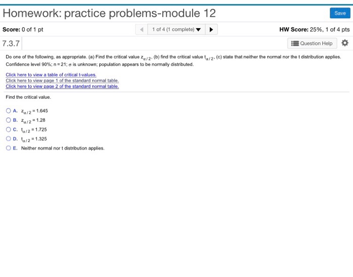 Solved Homework Practice Problems Module 12 Score 0 Of 1