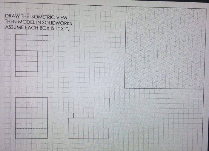 Solved DRAW THE ISOMETRIC VIEW, THEN MODEL IN SOLIDWORKS. | Chegg.com