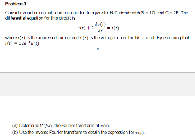 Solved Consider an ideal current source connected to a | Chegg.com