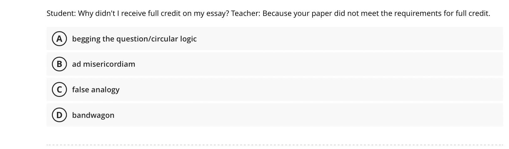 Solved Student: Why didn't I receive full credit on my | Chegg.com
