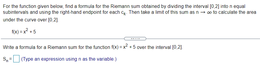 Solved For the function given below, find a formula for the | Chegg.com