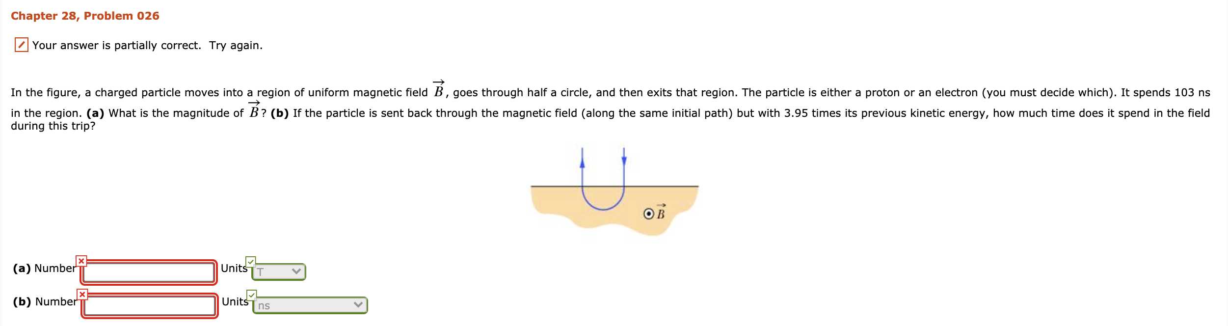 Solved Chapter 28, Problem 026 Your answer is partially | Chegg.com