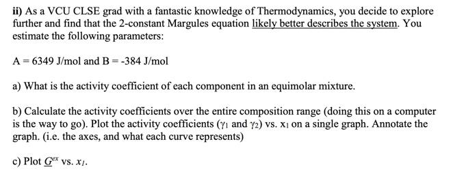 ii) As a VCU CLSE grad with a fantastic knowledge of | Chegg.com