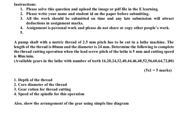 Solved Instructions: 1. Please solve this question and | Chegg.com