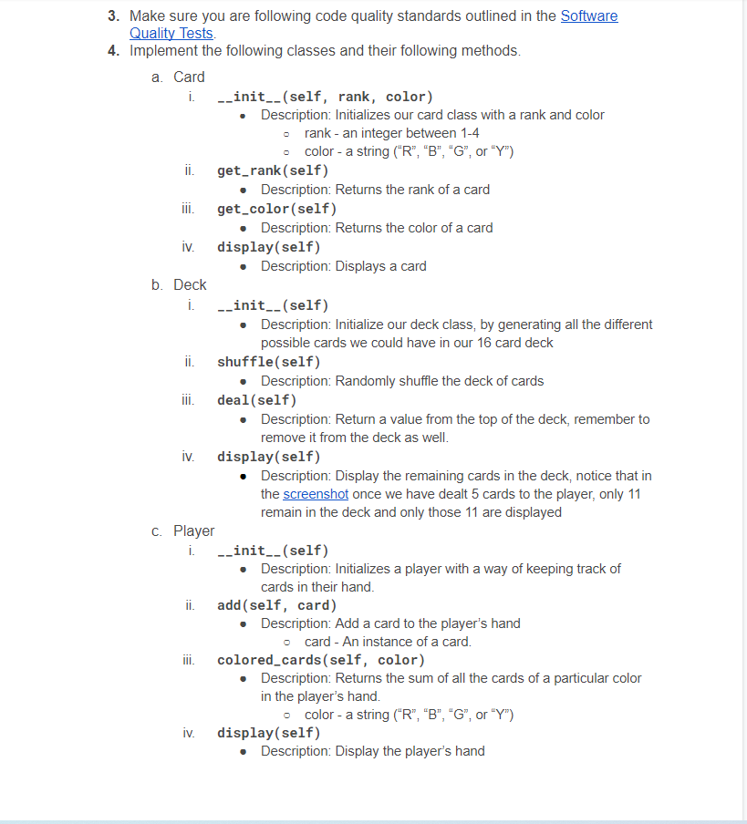 Solved Short Description You will be implementing a simple | Chegg.com