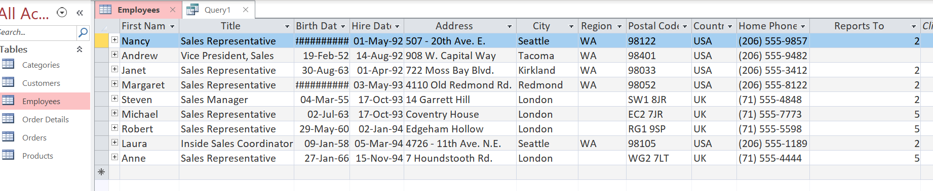 Solved Please help me to do my “Access” Assignment step by | Chegg.com