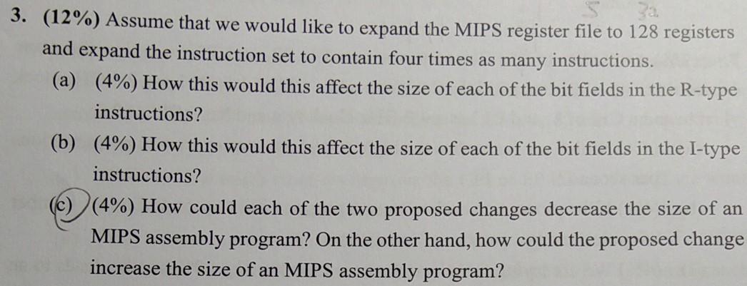Solved 3. (12\%) Assume that we would like to expand the | Chegg.com