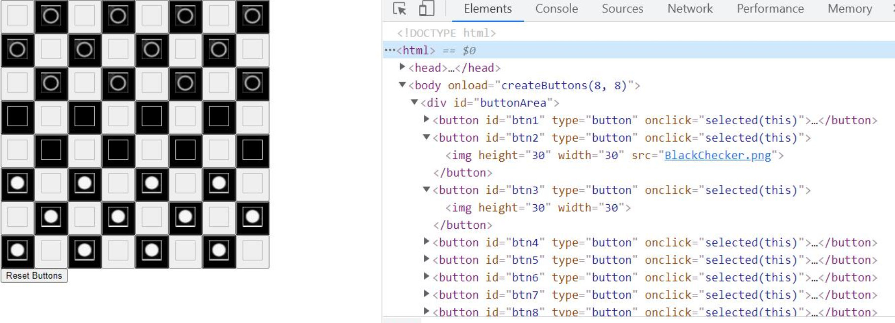 Solved Elements Console Sources Network OL OL Performance | Chegg.com