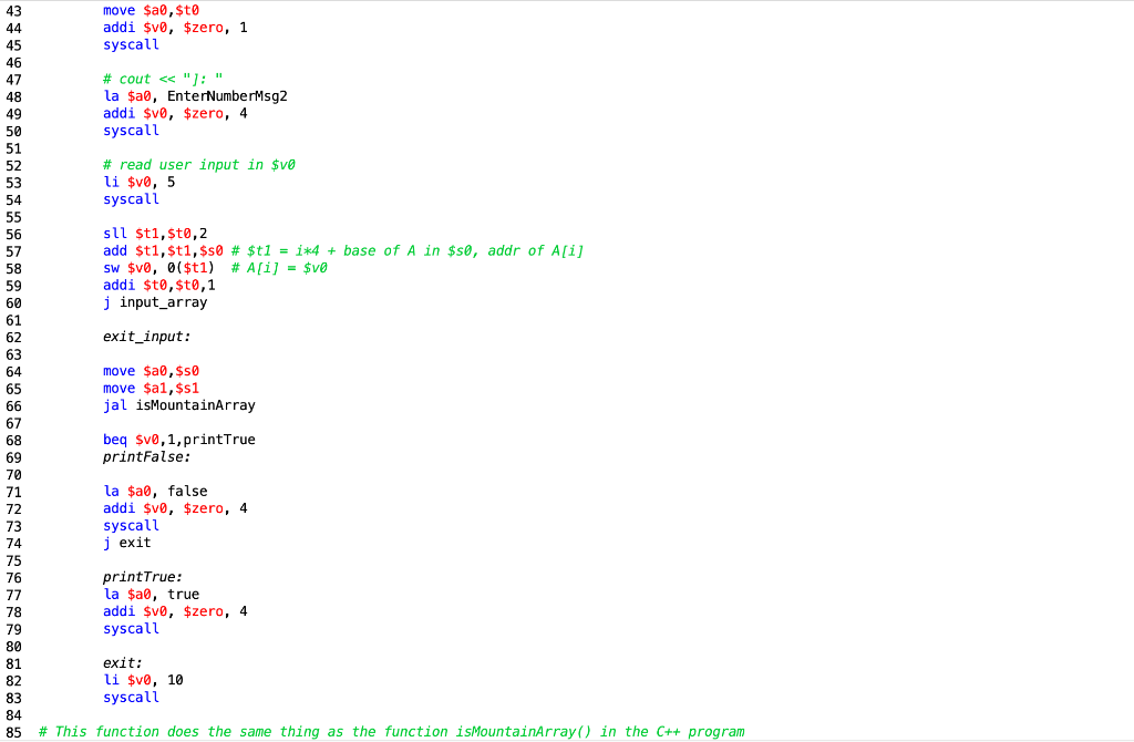 Solved Question 1: Mountain Array (20 marks) An array A[] is | Chegg.com