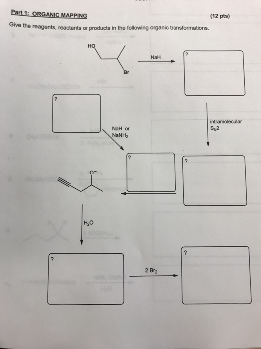 Solved Give the reagents, reactants or products in the | Chegg.com