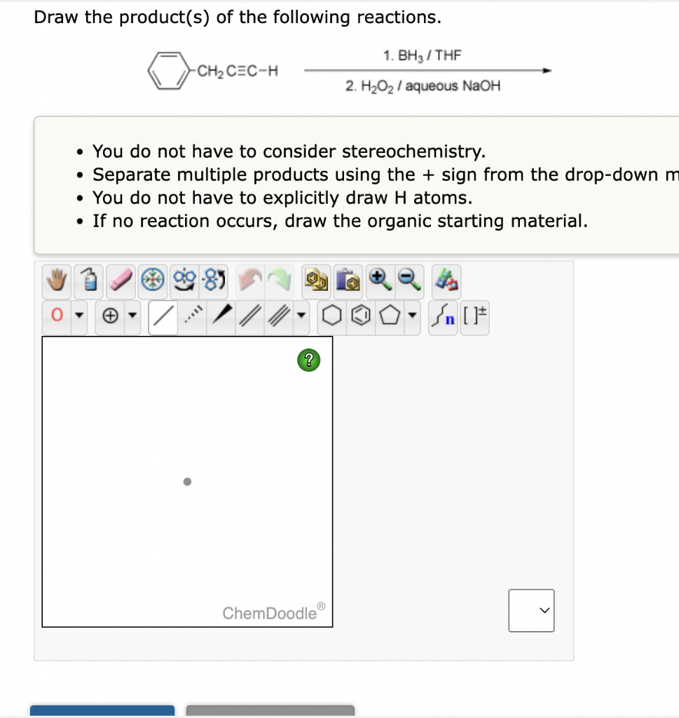 Solved Draw the major organic product(s) of the following | Chegg.com