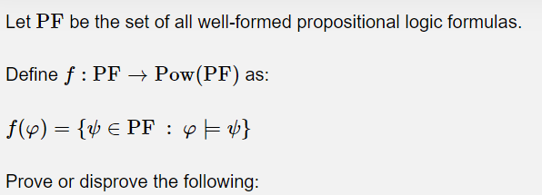 Let PF be the set of all well-formed propositional | Chegg.com