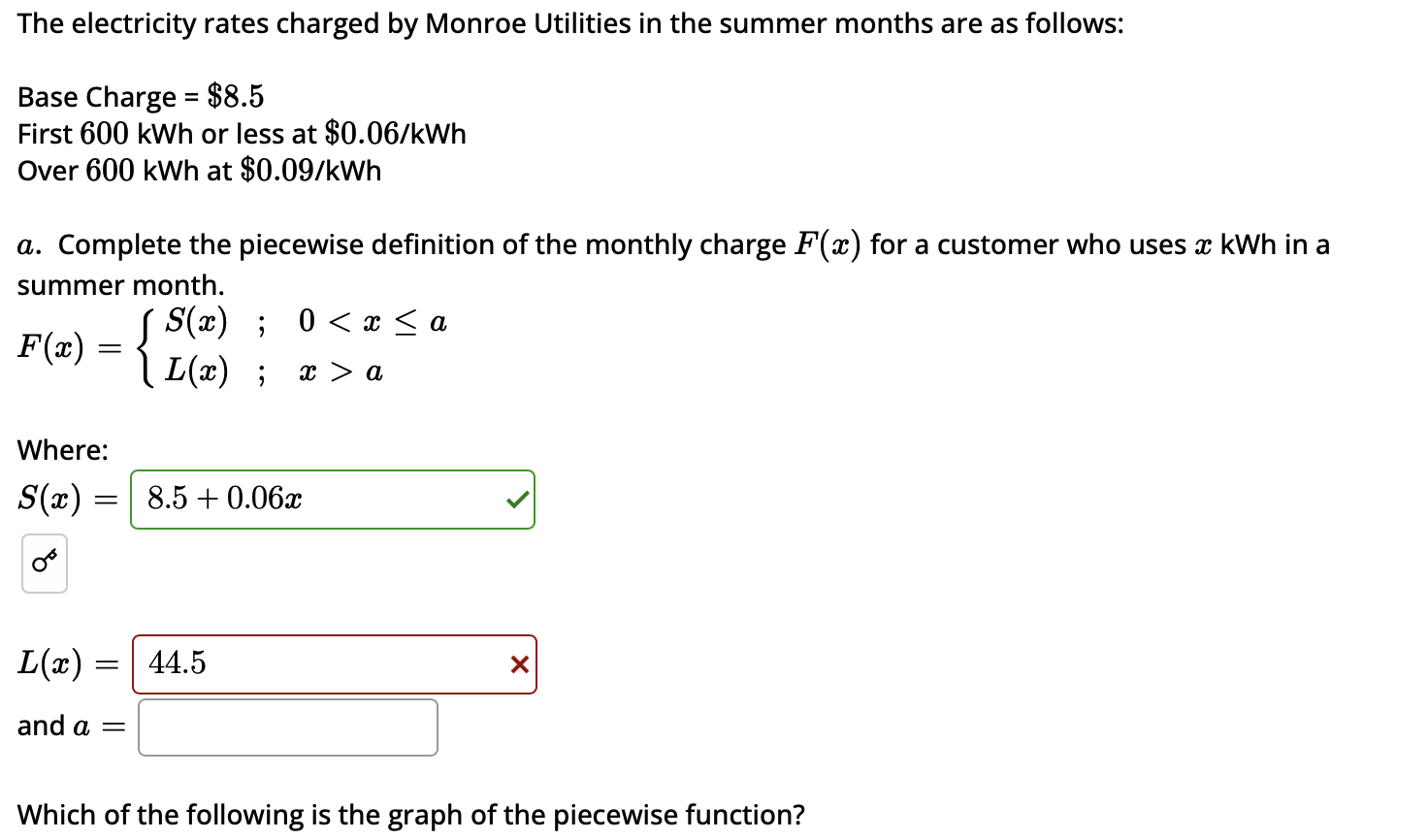 Solved The electricity rates charged by Monroe Utilities in | Chegg.com