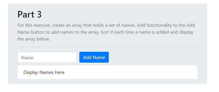 Solved For this exercise, create an array that holds a set | Chegg.com