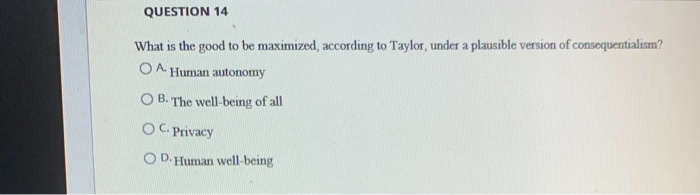 Solved QUESTION 14 What is the good to be maximized, | Chegg.com