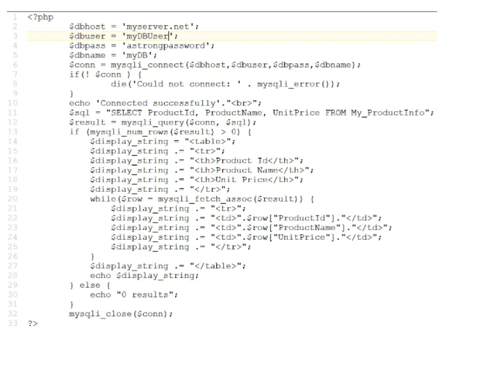 Solved PHP What is the line number in the code where the | Chegg.com