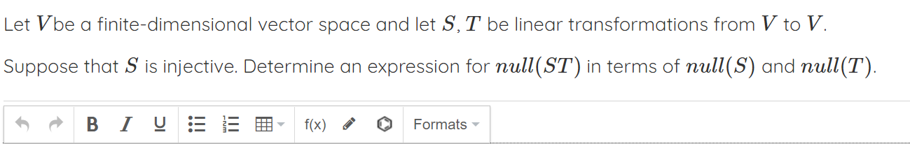 Solved Let Vbe a finite-dimensional vector space and let S, | Chegg.com