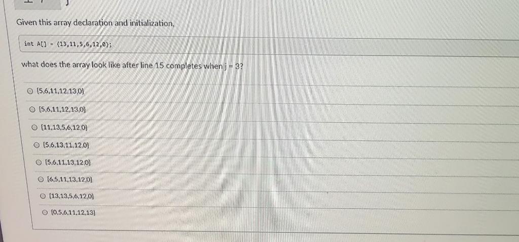 Solved 如圖 1 void InsertionSort (int A[], int n) 2 { 3 int i, | Chegg.com