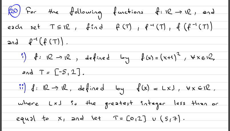 Solved This is the question in my abstract math class, | Chegg.com