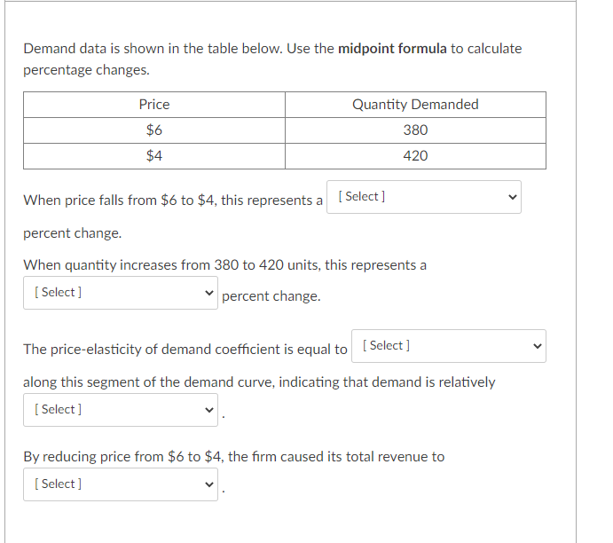 Solved Demand data is shown in the table below. Use the | Chegg.com