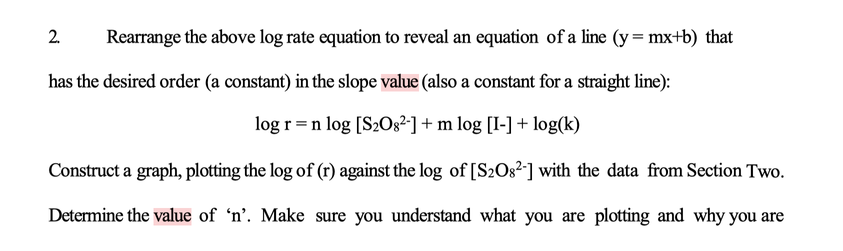 help me Construct a graph, plotting the log of (r) | Chegg.com