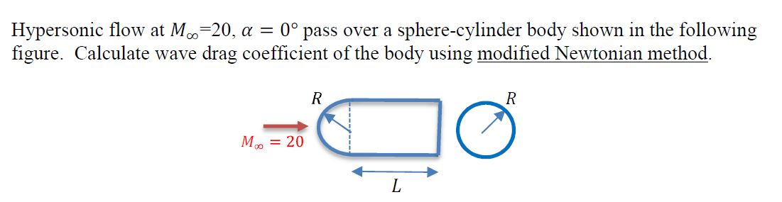 Solved Hypersonic flow at M..=20, a = 0º pass over a | Chegg.com