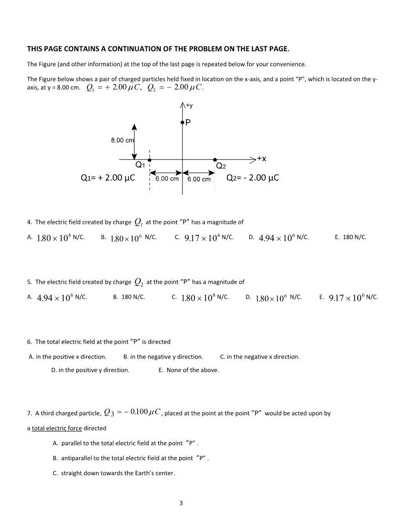 Solved THIS PAGE CONTAINS A CONTINUATION OF THE PROBLEM ON | Chegg.com