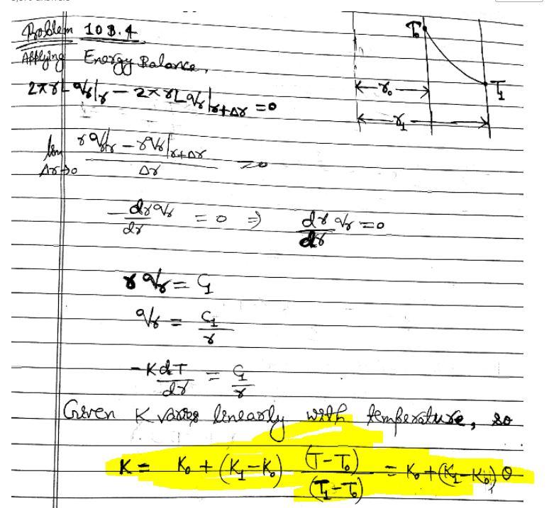 Solved 10B.4. Heat conduction in an annulus (Fig. 10B.4). | Chegg.com
