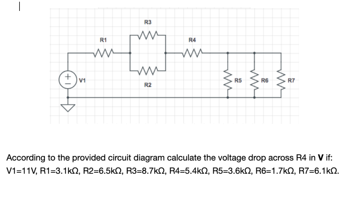 Solved 1 R3 R1 R4 ww V1 R5 R6 R7 R2 According to the | Chegg.com
