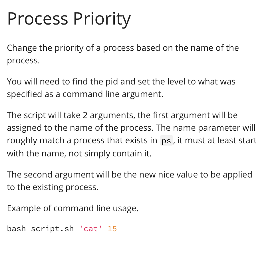 Solved Process Priority Change the priority of a process | Chegg.com
