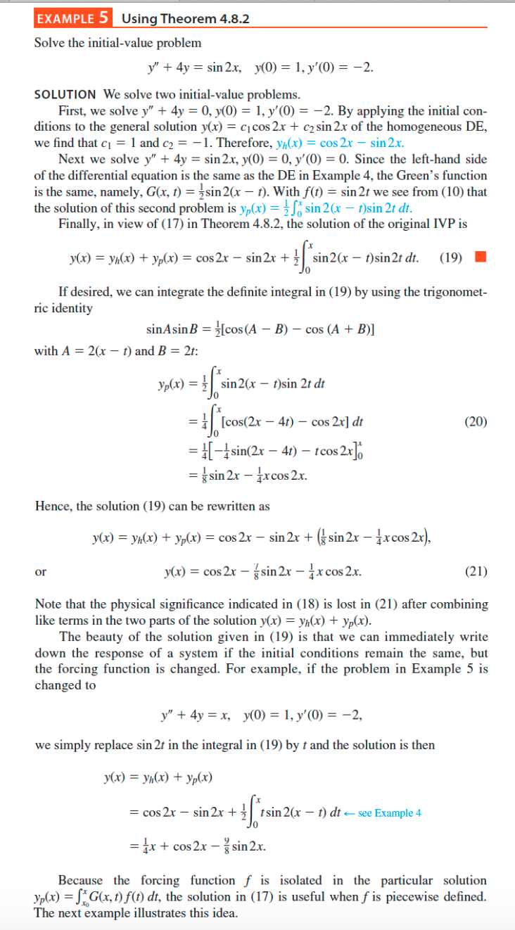 Solved Proceed as in this example to find a solution of the | Chegg.com