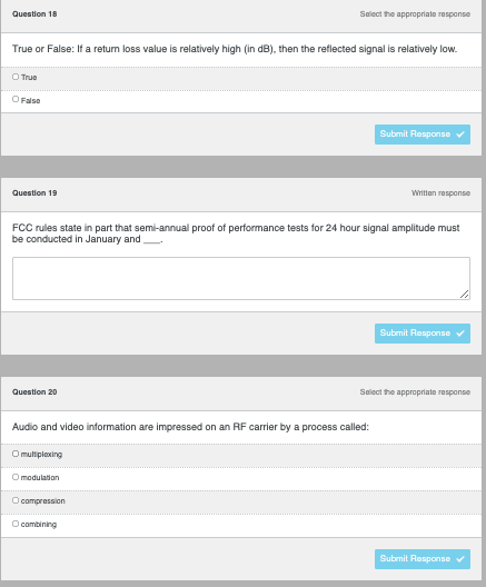 Solved Question 18 Select the appropriate response True or | Chegg.com
