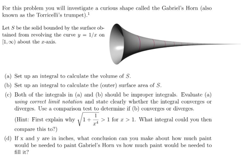 For this problem you will investigate a curious shape | Chegg.com