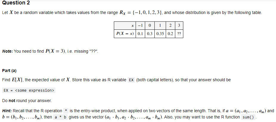 Solved Let X be a random variable which takes values from | Chegg.com