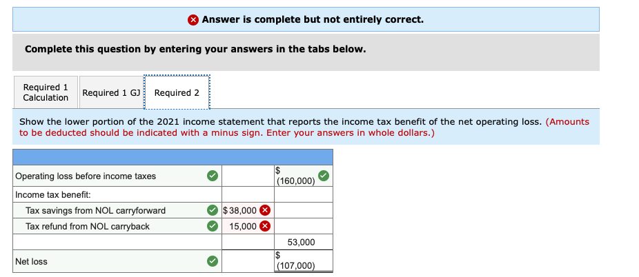 Solved Exercise 16-25 (Static) Net operating loss carryback | Chegg.com
