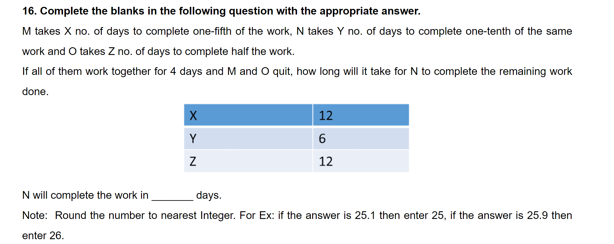 Solved Complete the blanks in the following question with | Chegg.com