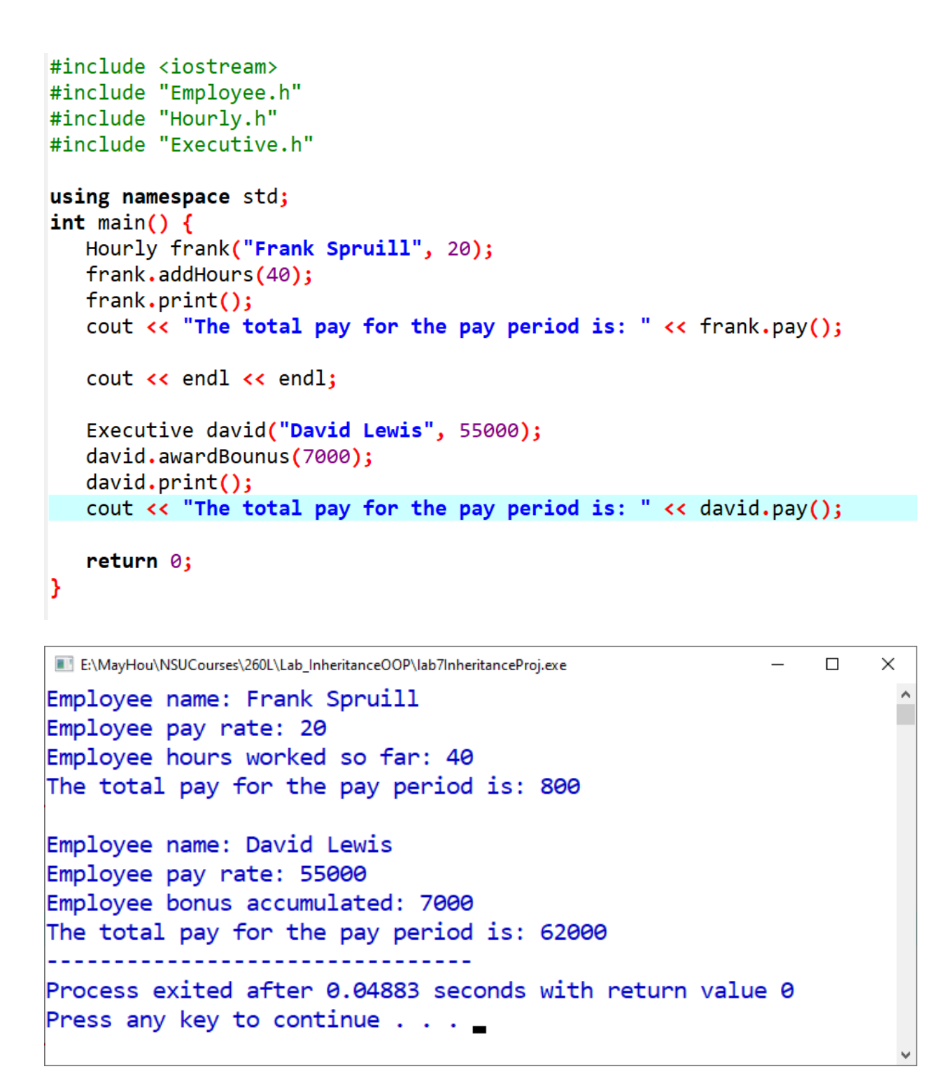 Solved PLEASE make sure it runs without errors and NO CHAT | Chegg.com