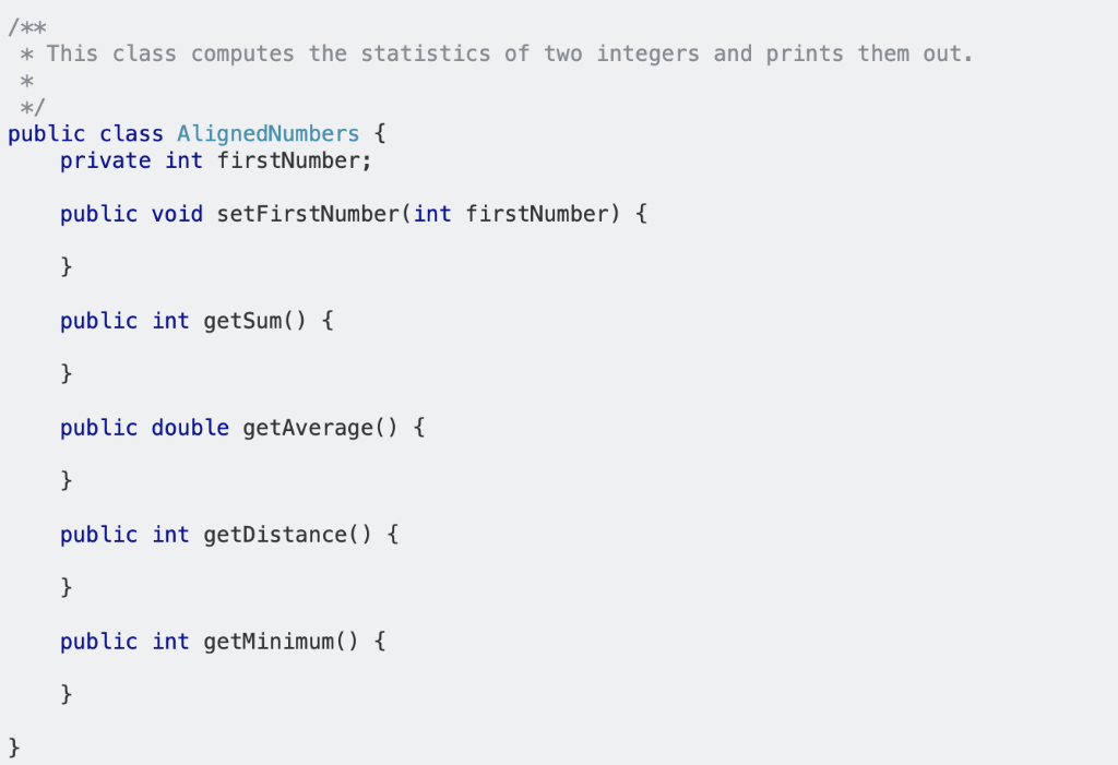 Solved The project name of this exercise is AlignedNumbers. | Chegg.com